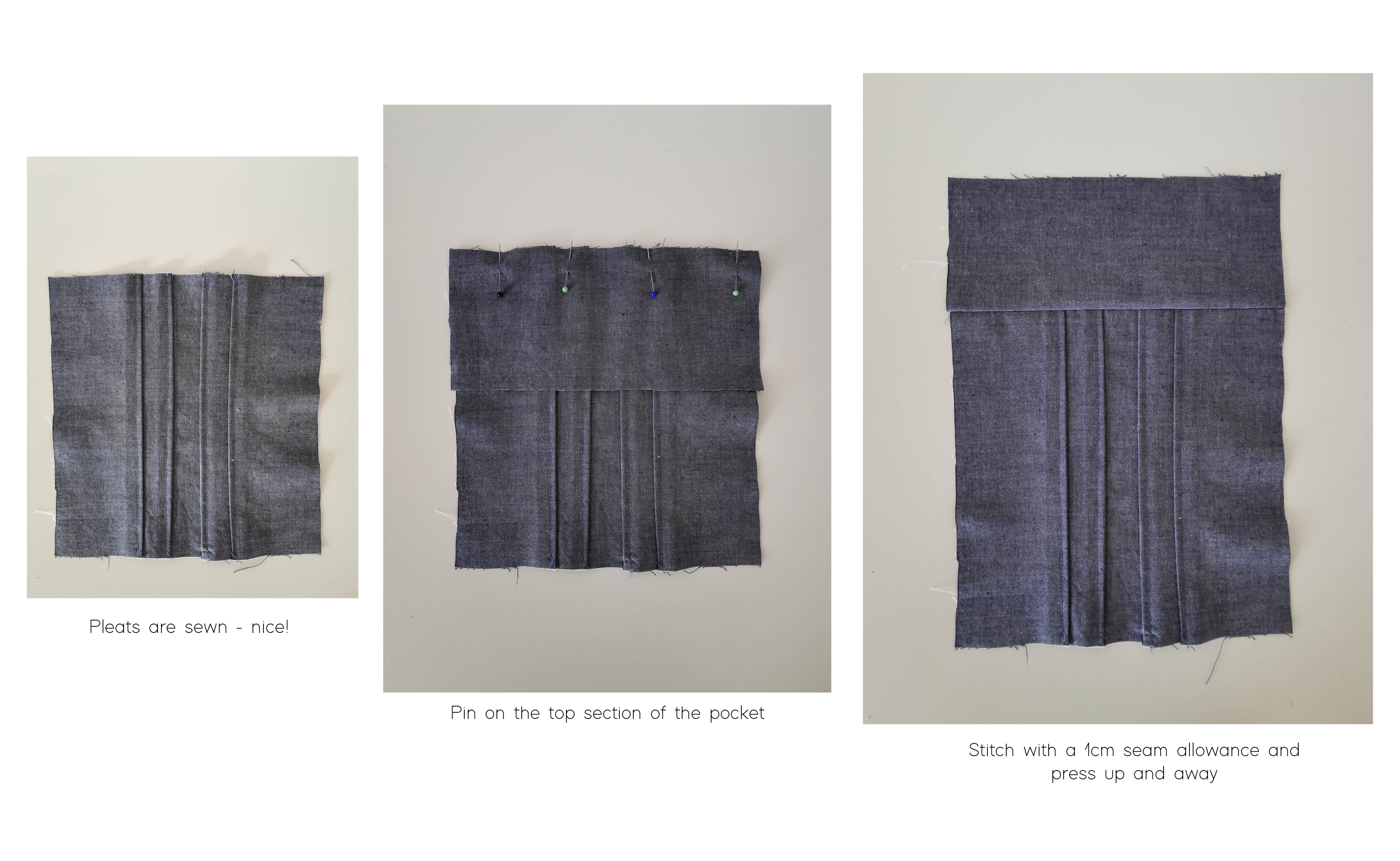 How to make your own pleated pocket