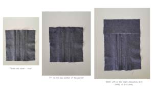 How to make your own pleated pocket