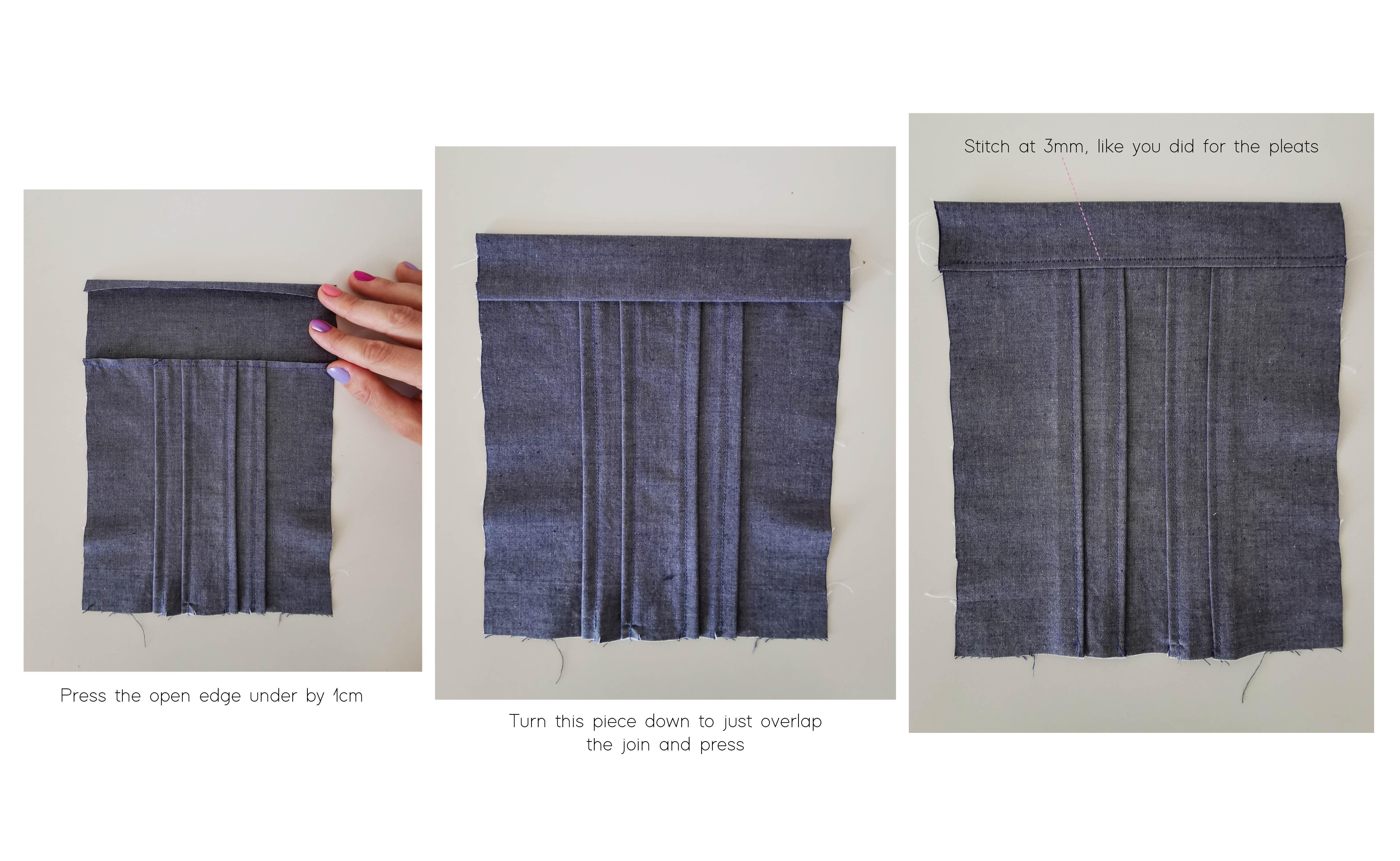 How to make your own pleated pocket